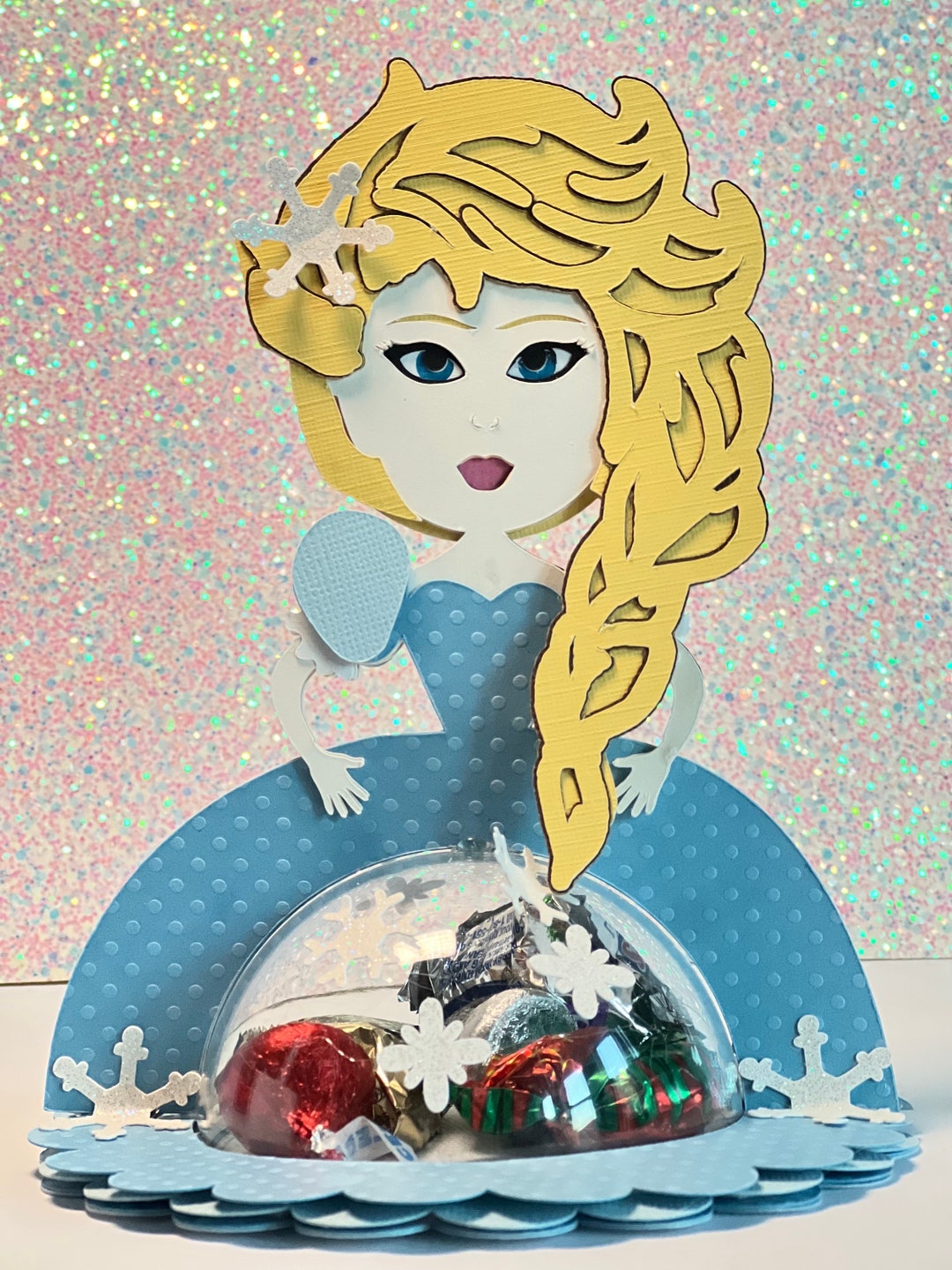 Elsa Candy Holder for Frozen Birthday Party, Frozen Candy Dome, Perfect ...
