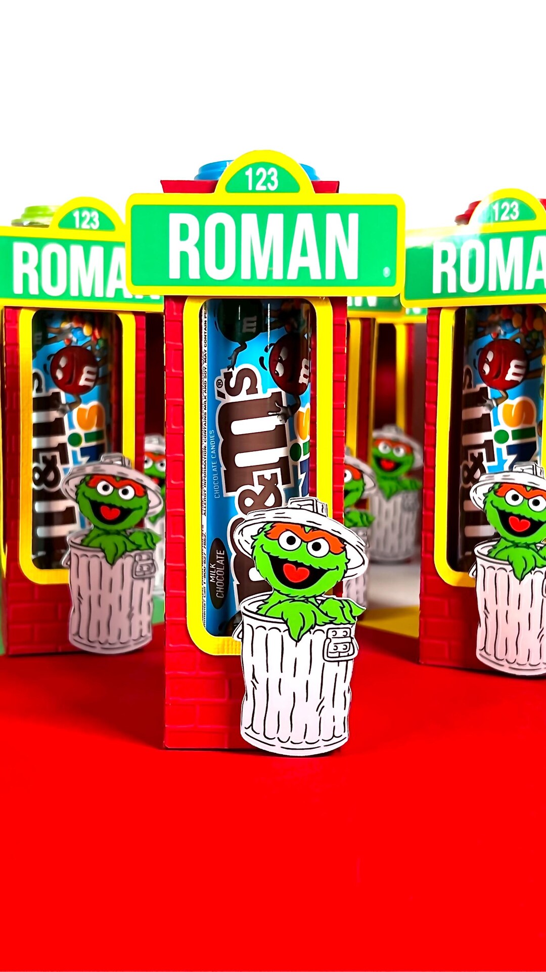 Sesame Street MM Tube Box, Candy Box, Handmade MM Tube Holder, Sesame ...
