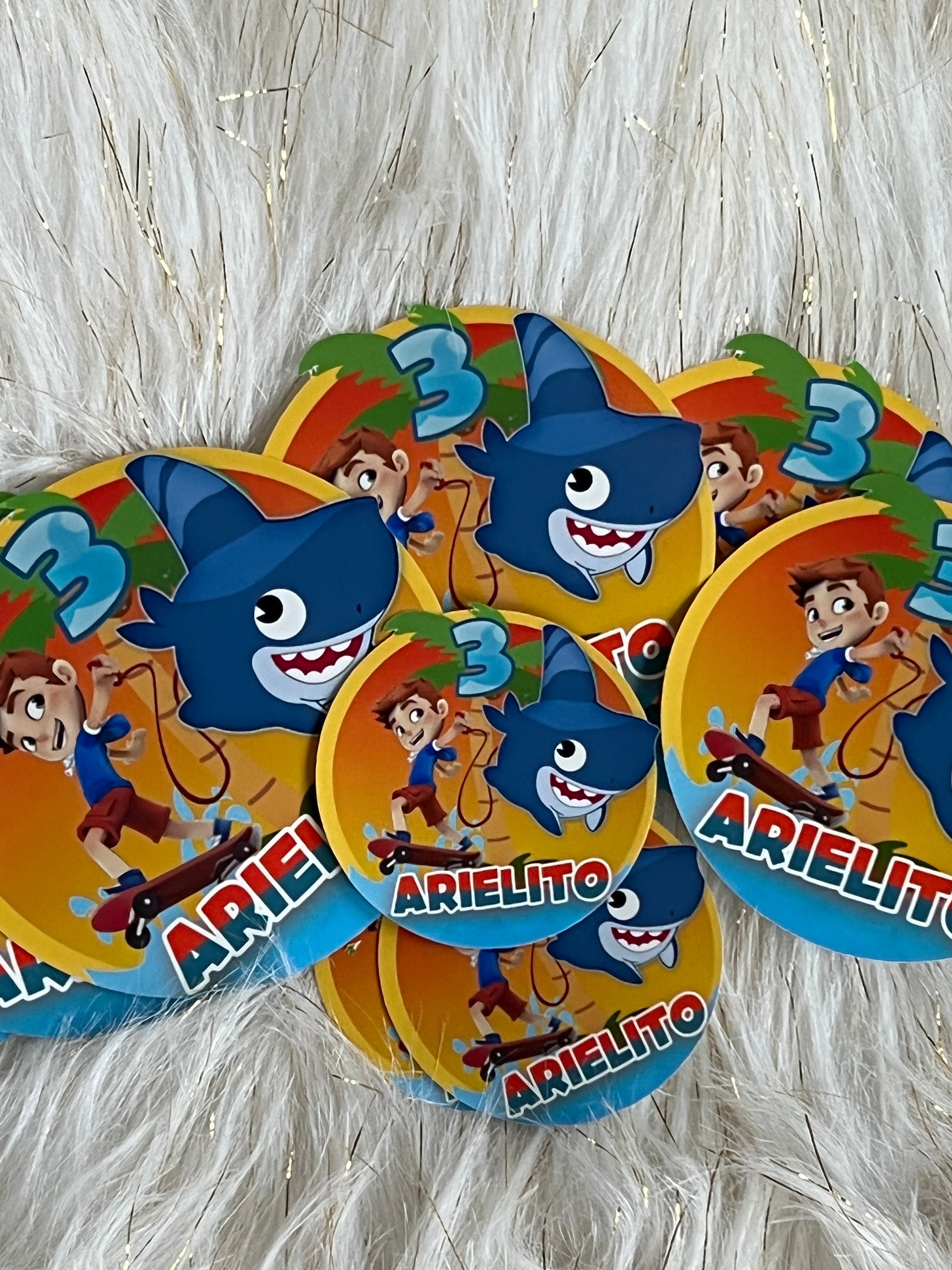 Sharkdog Custom Sticker Label for Plates and Cups Custom Vinyl Stickers ...