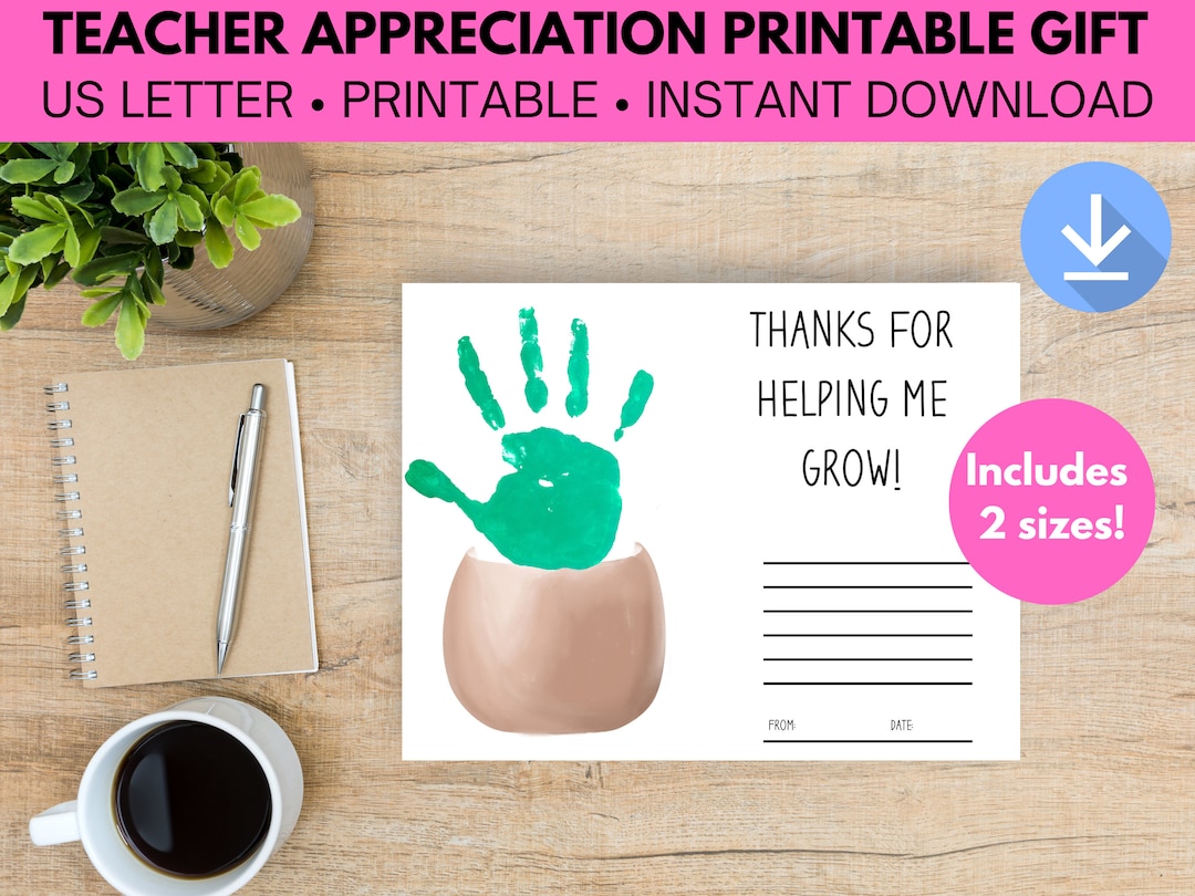 Teacher Appreciation Week Gift, Teacher Appreciation Week Printable ...