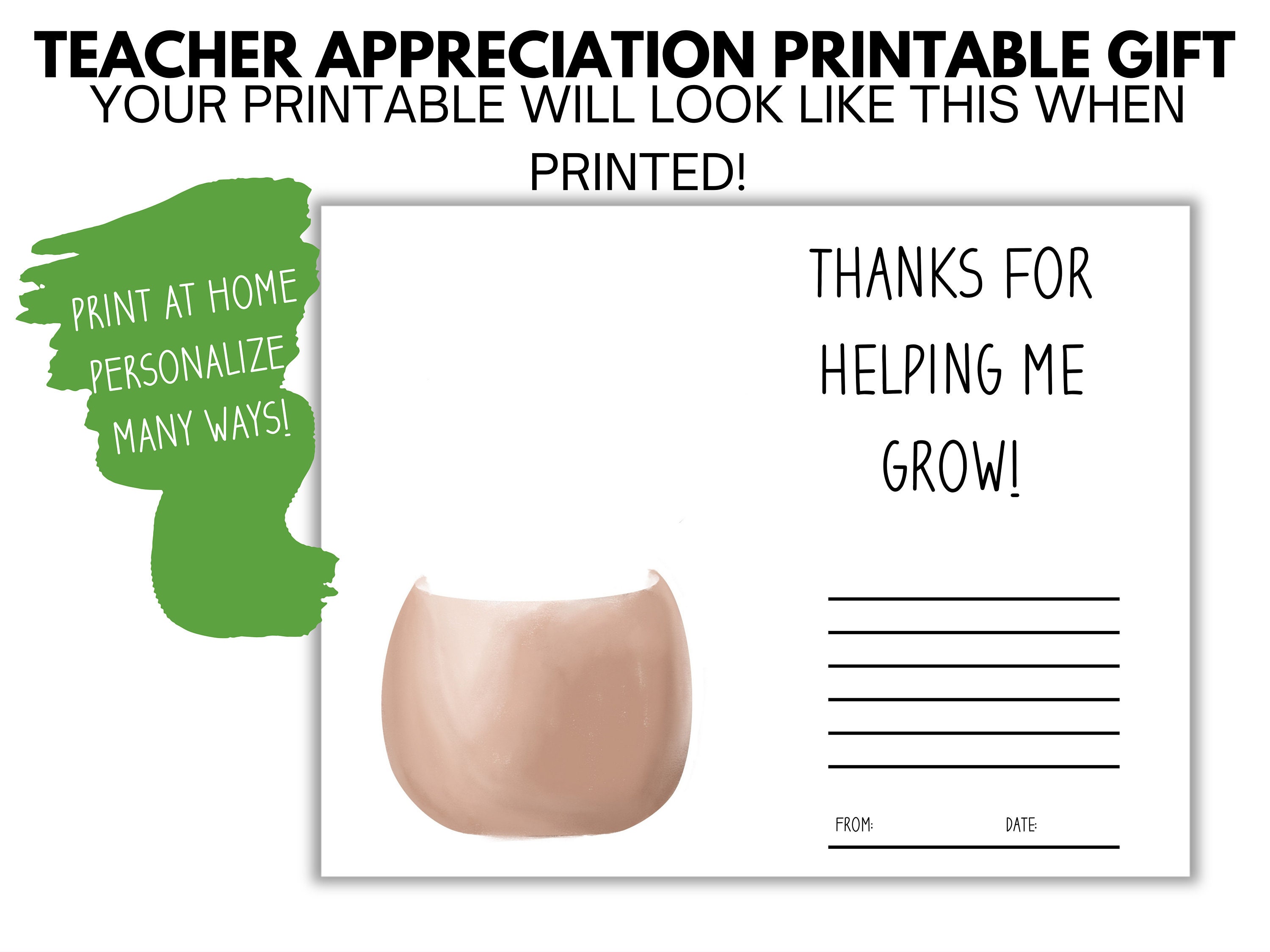 Teacher Appreciation Week Gift, Teacher Appreciation Week Printable ...