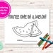 One in A Melon Coloring Page, Party Activity Coloring Page, One in a ...
