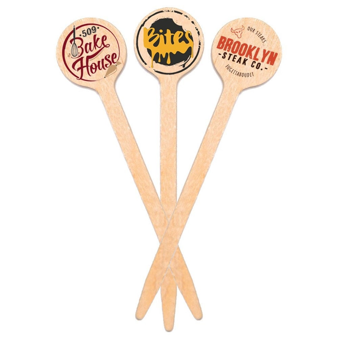 Custom Branded 4-inch Skewers: Color Printed Logo Food Picks - Etsy