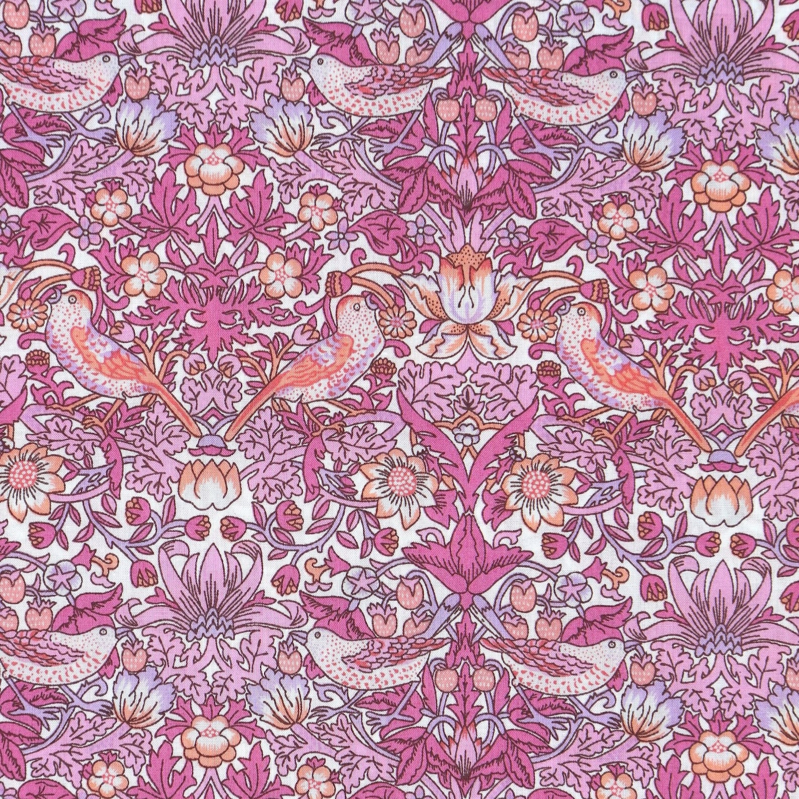 Liberty Fabric Tana Lawn (strawberry Thief Spring Pink) - Etsy