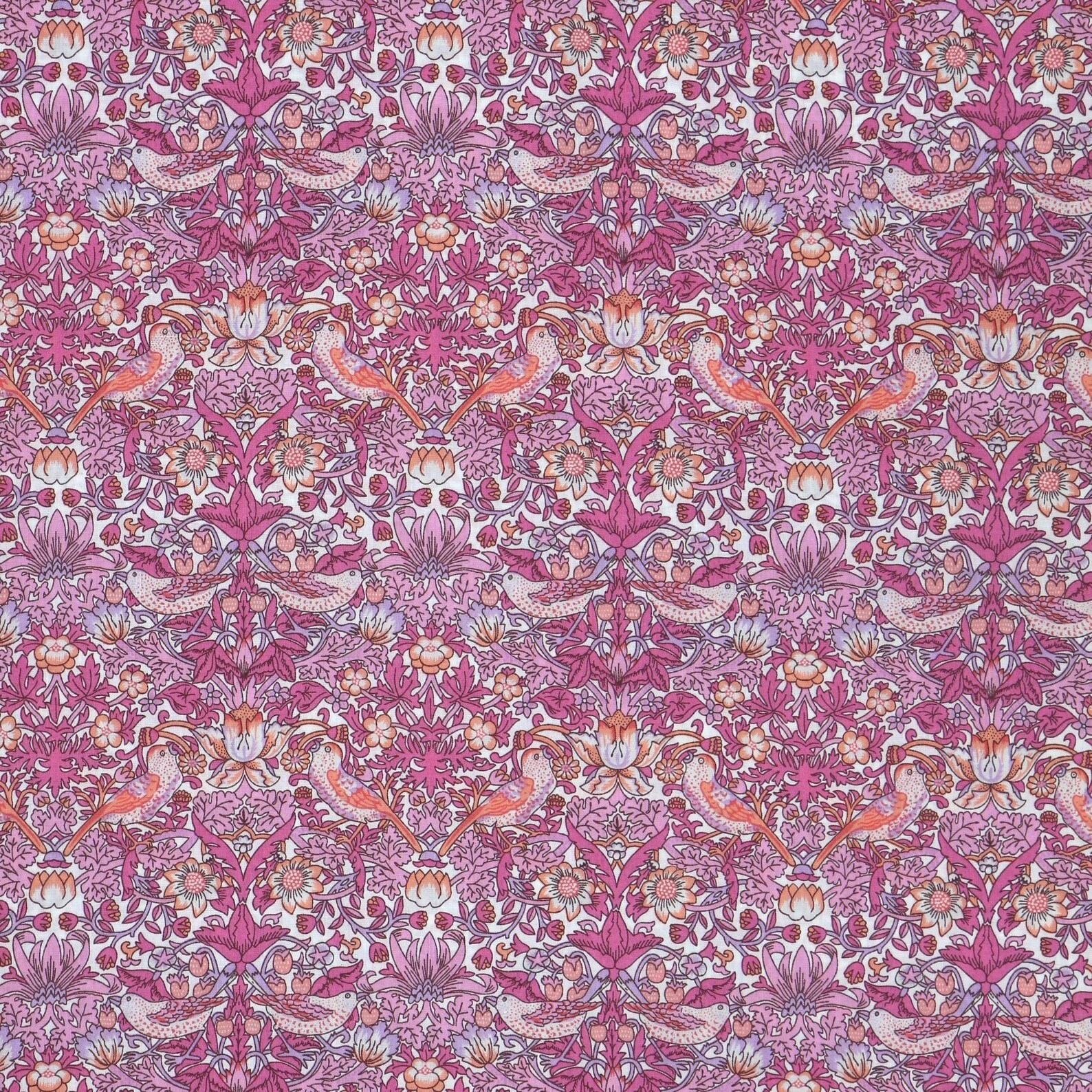 Liberty Fabric Tana Lawn (strawberry Thief Spring Pink) - Etsy