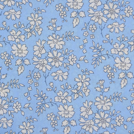 Liberty Fabric Tana Lawn capel Blue - Etsy