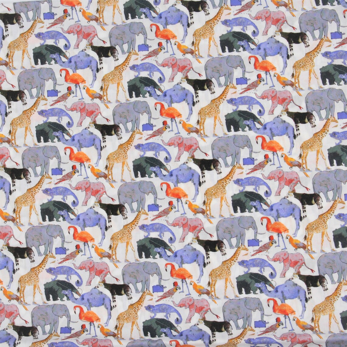 Liberty Fabric Tana Lawn (queue for the Zoo Orange) - Etsy
