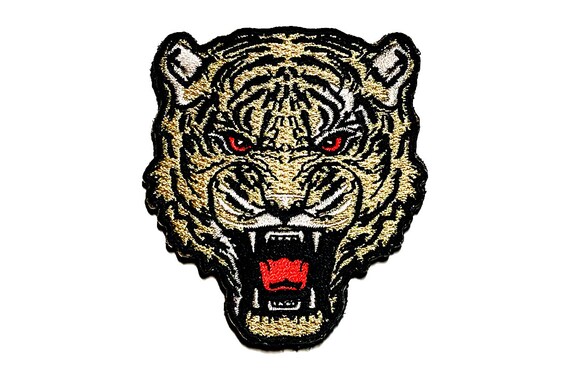 Tiger Embroidered Patch - Etsy