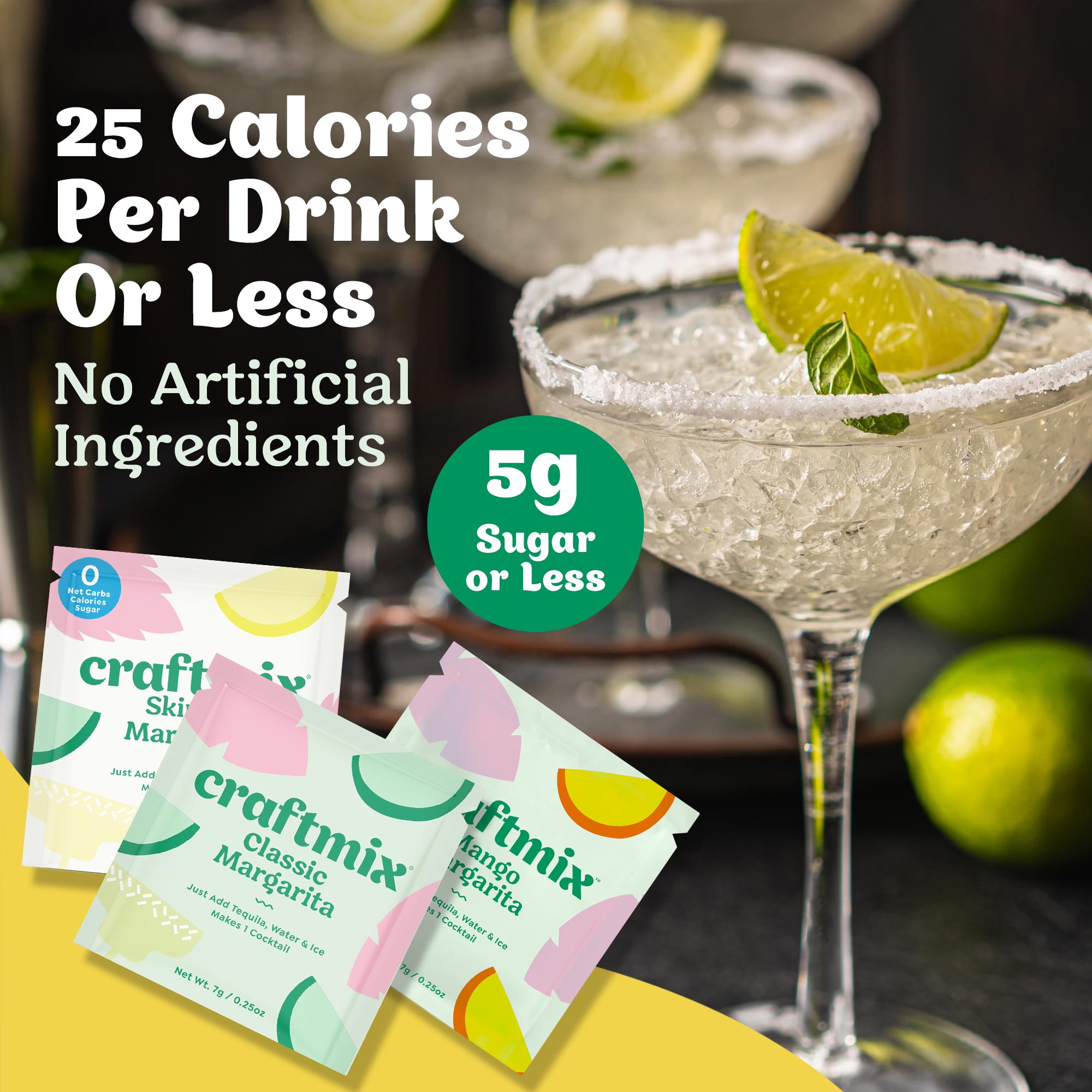 Craftmix Cocktail Mix Margarita Variety 12 Pack Skinny Natural Low ...