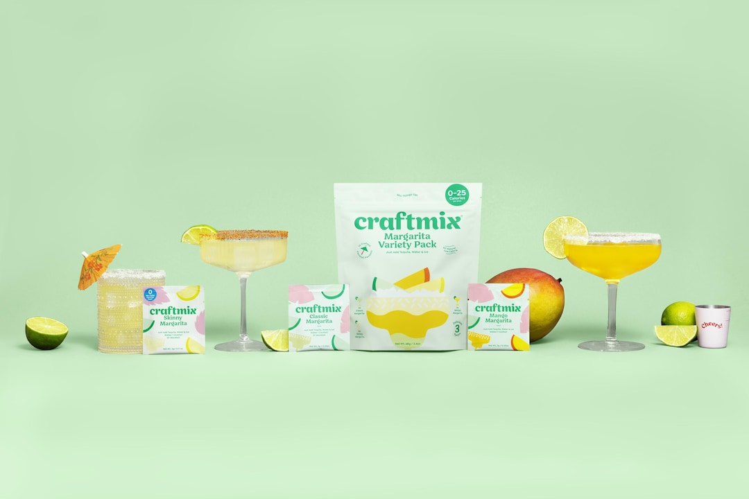 Craftmix Cocktail Mix Margarita Variety 12 Pack Skinny Natural Low ...