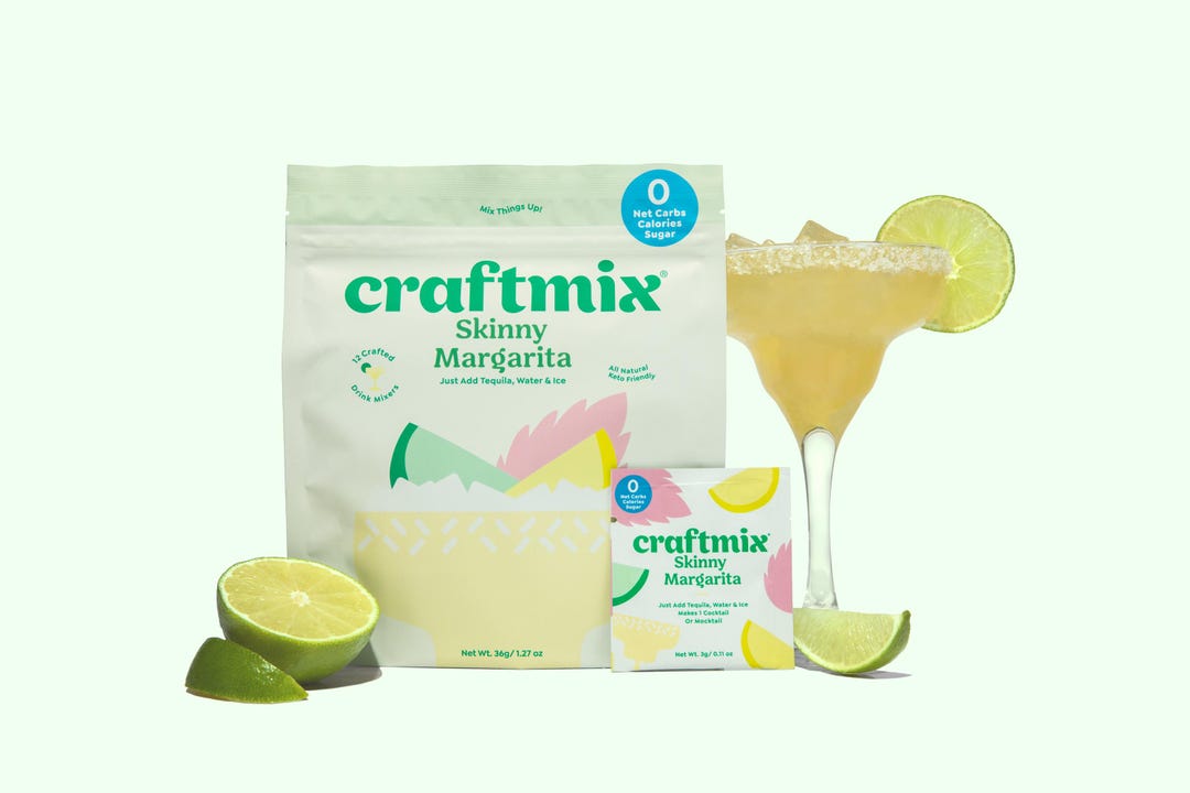 Craftmix Cocktail Mix Skinny Margarita Flavor Skinny Natural Low Sugar ...