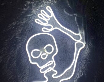 Funny Skull Led Sign - Etsy