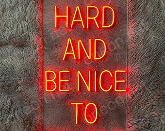 Be Nice Work Sign - Etsy