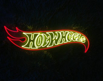 Neon Hotwheels Sign - Etsy Australia