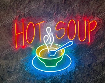 Hot Soup Neon Sign - Etsy