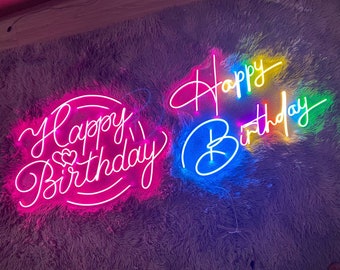 Happy Birthday Led Light - Etsy