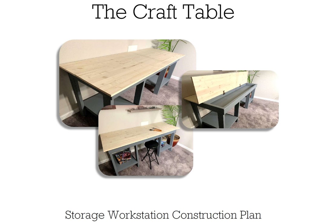PDF Directions for Craft Table Construction and Assembly - Etsy