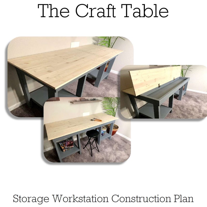 Craft Table With Storage - Etsy