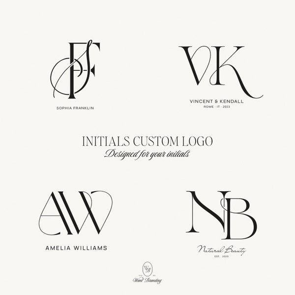 Modern Monogram - Etsy