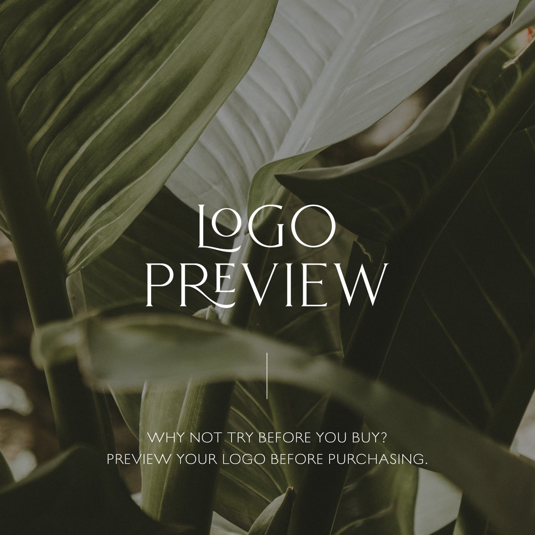 I Will Preview a Pre-made Logo Premade Logo Preview Pre Made - Etsy UK