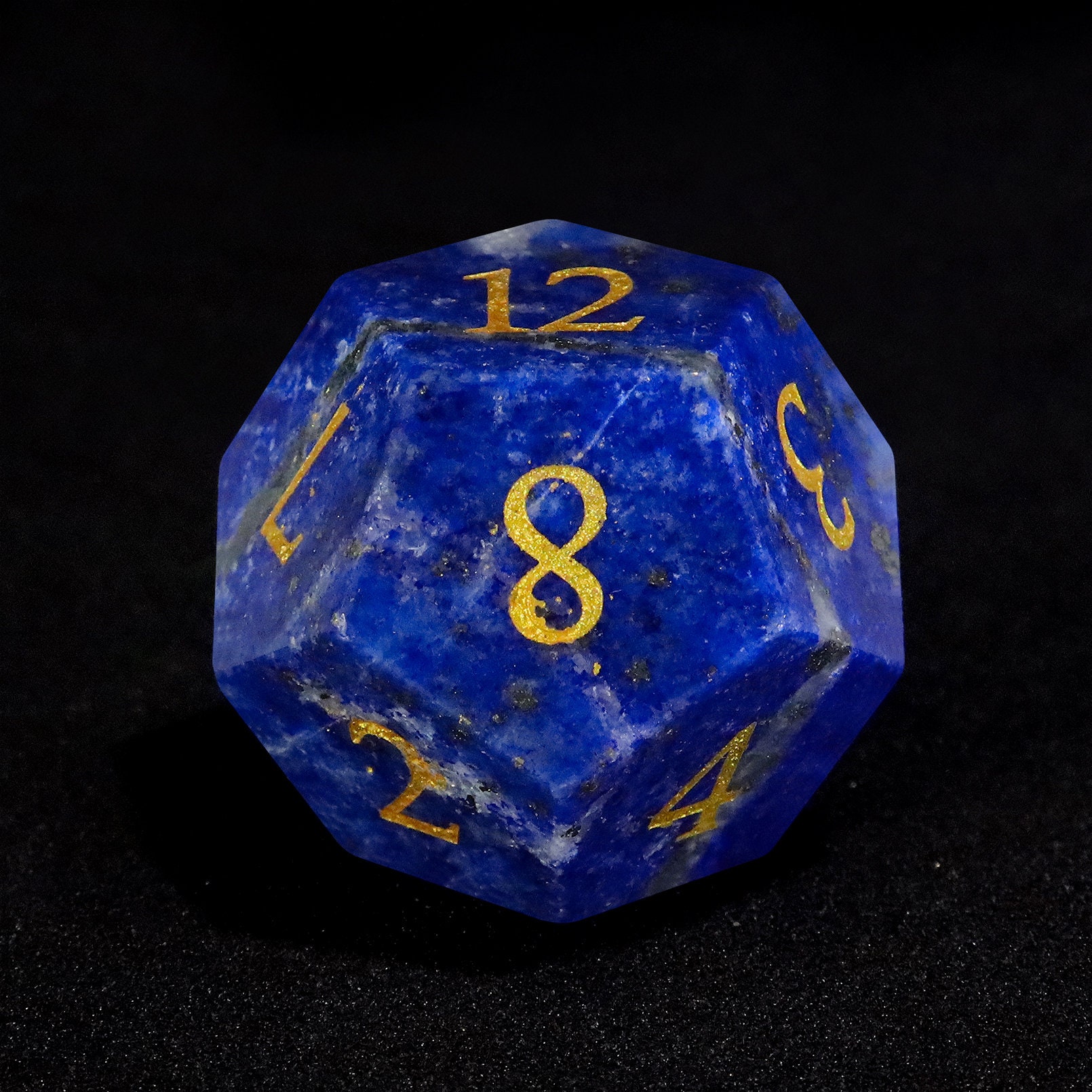 Full Set Natural Lapis Lazuli Dnd Dice Set |gemstone Dice Set| Dungeons ...