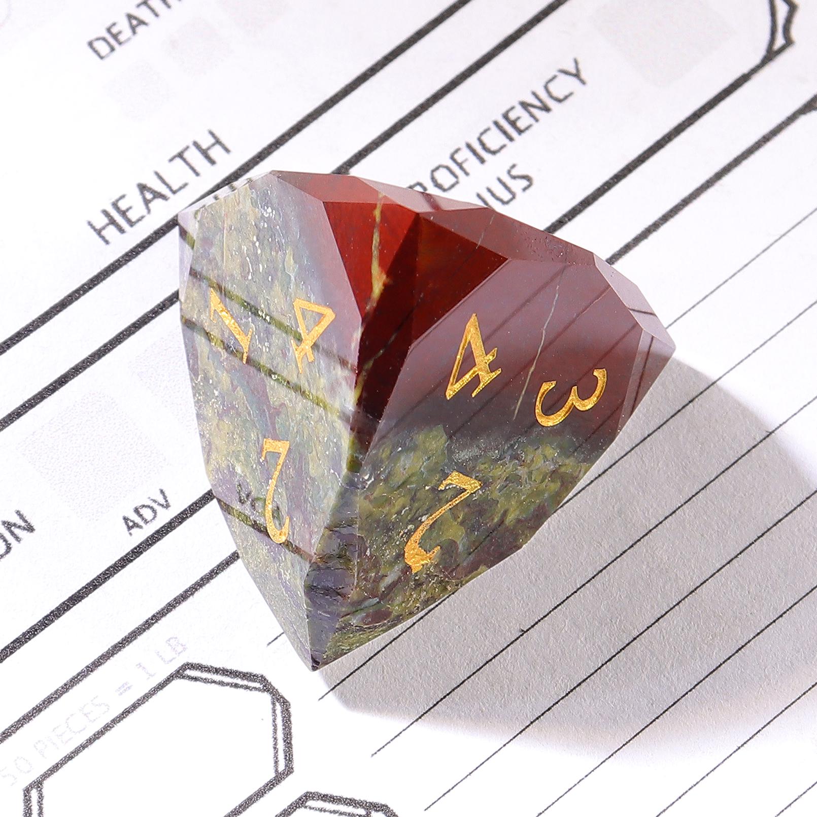 Natural Dungeons Bloodstone Set Multi-faceted Dnd Dice Set | Natual ...