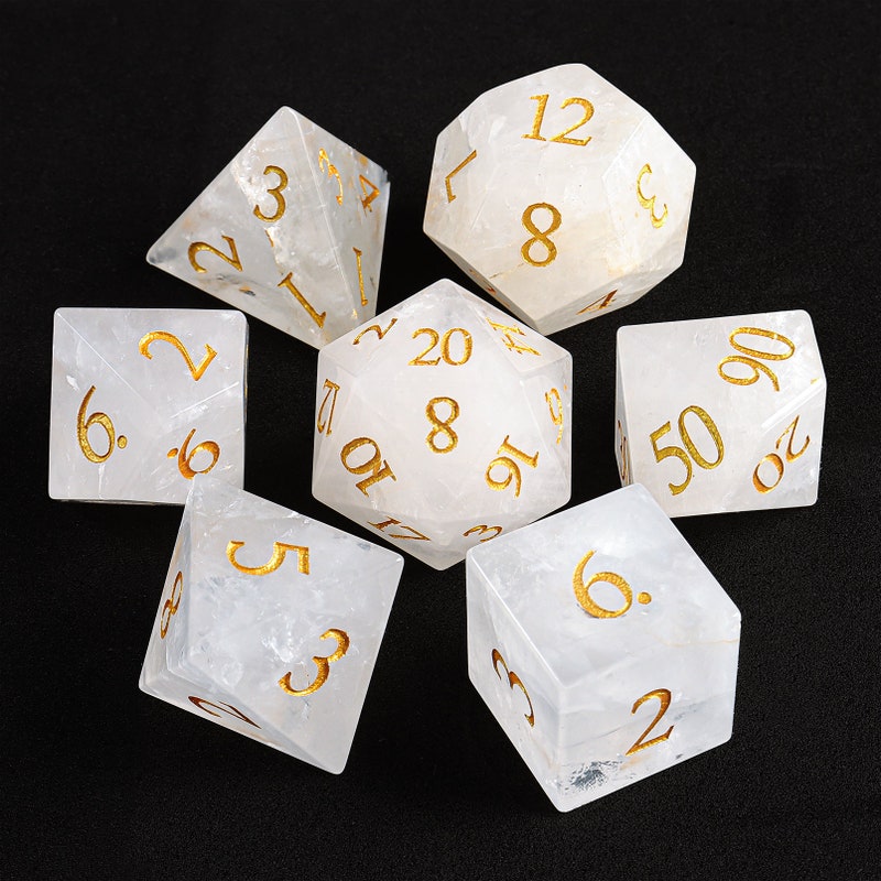 Crystal Clear Dnd Dice - Etsy