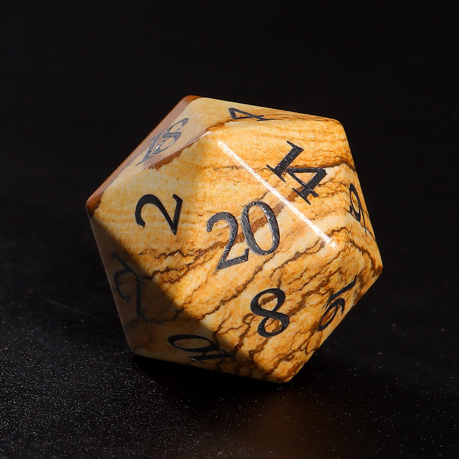 Natural African Picture Stone Dice Set Desert Stone Dice Set stone ...