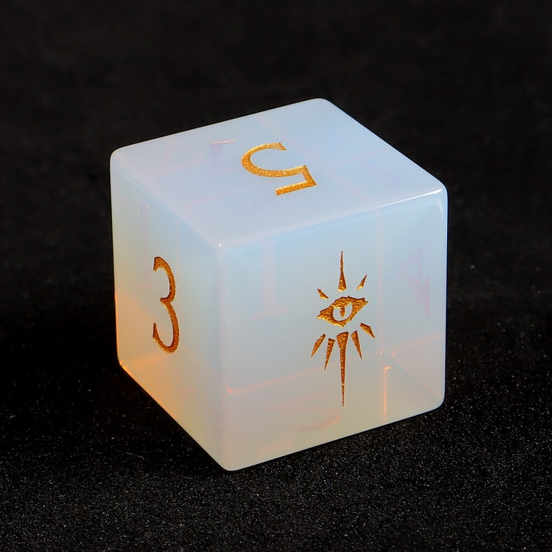 Full Set Opal Warlock Dnd Dice Set gemstone Dnd Dice Set Dungeons and ...