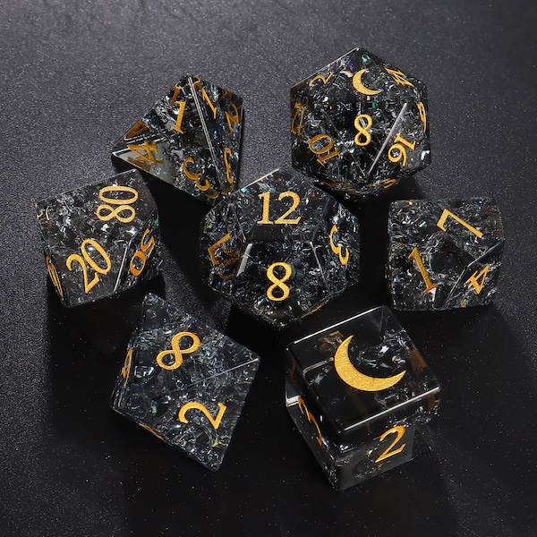 Metal Moon Dice - Etsy
