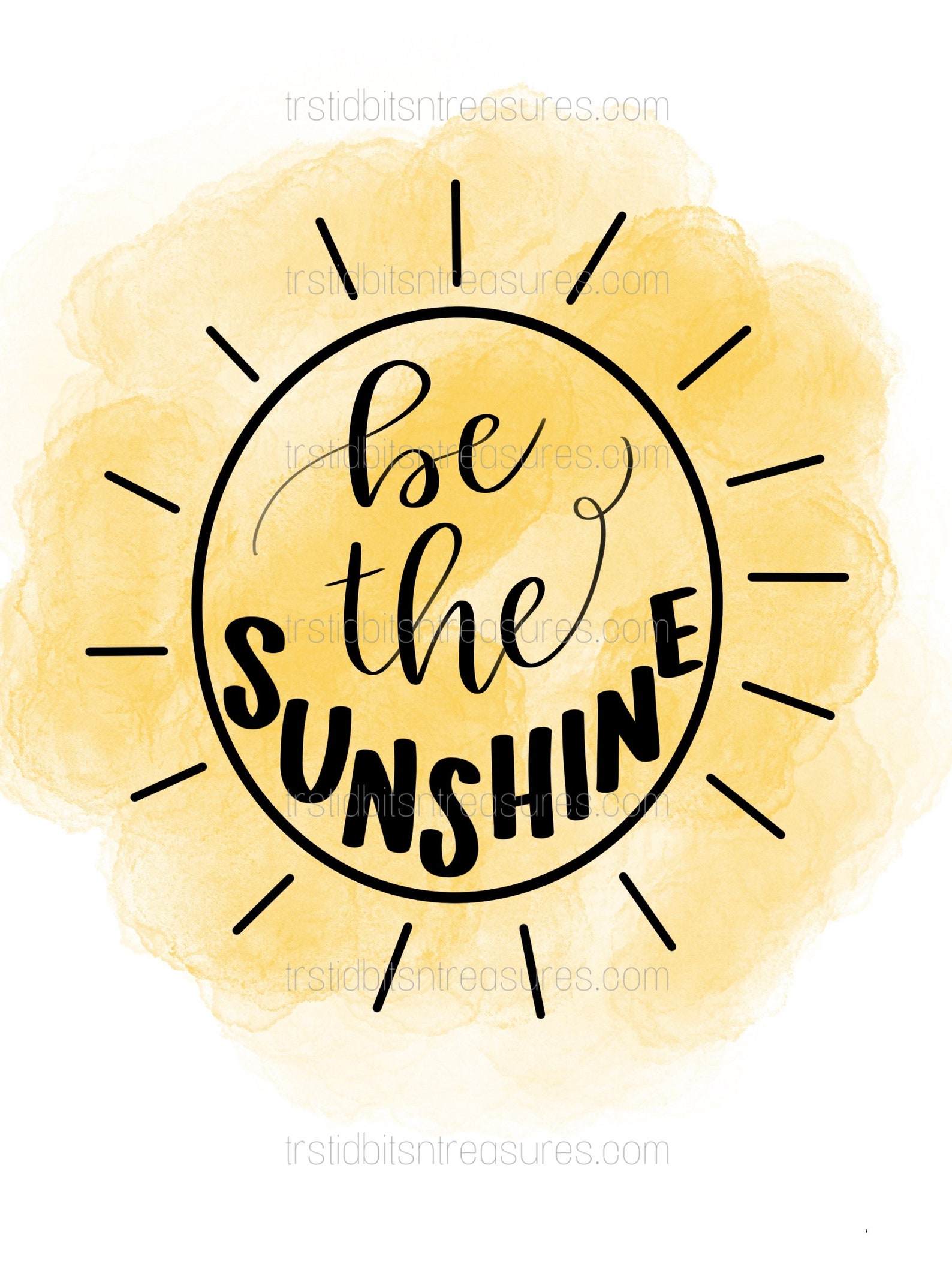 Be the Sunshine Color Digital Print Playroom Decor Girls Bedroom Decor ...