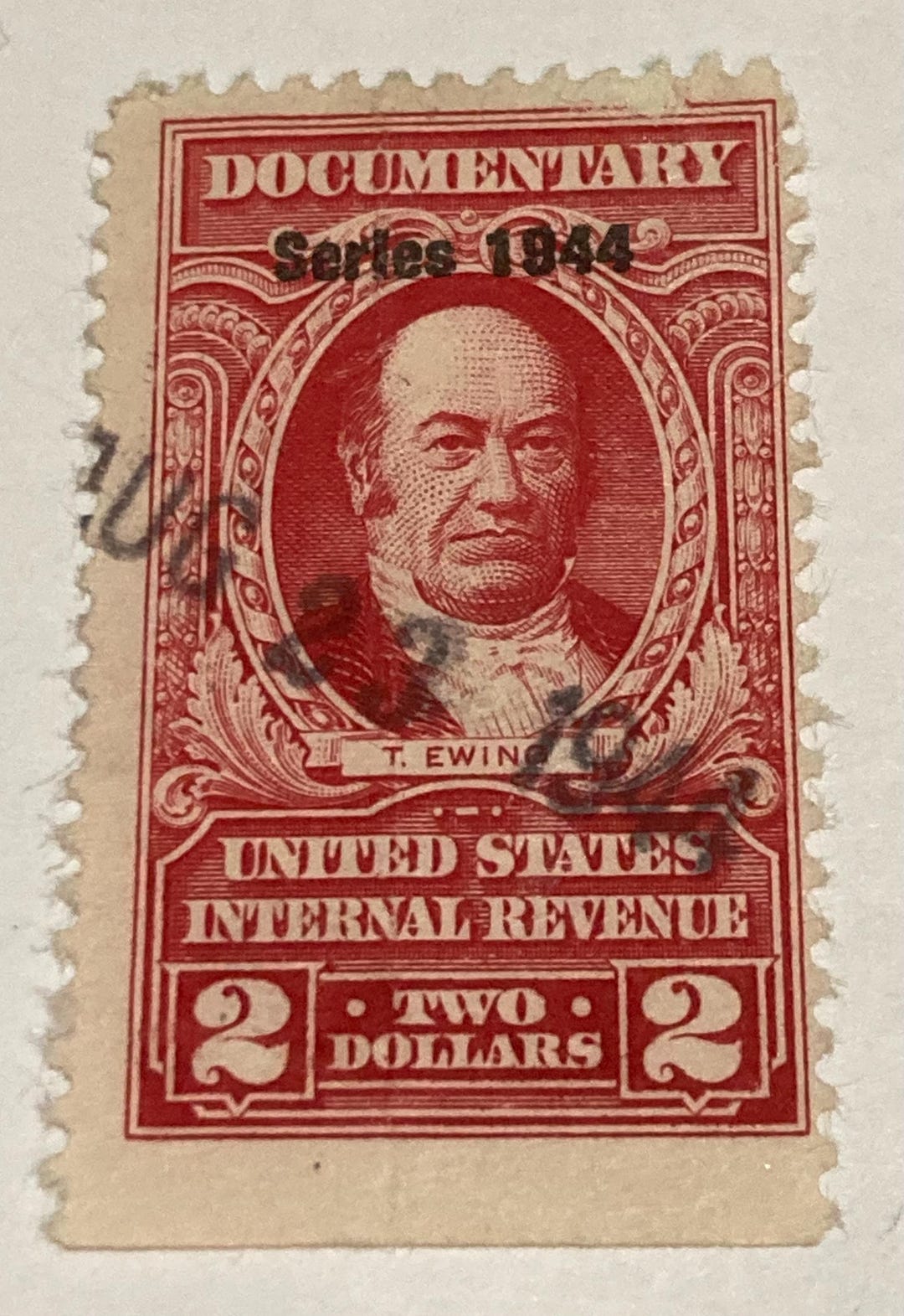 1944 US Documentary Revenue Stamp, Two Dollars - Etsy