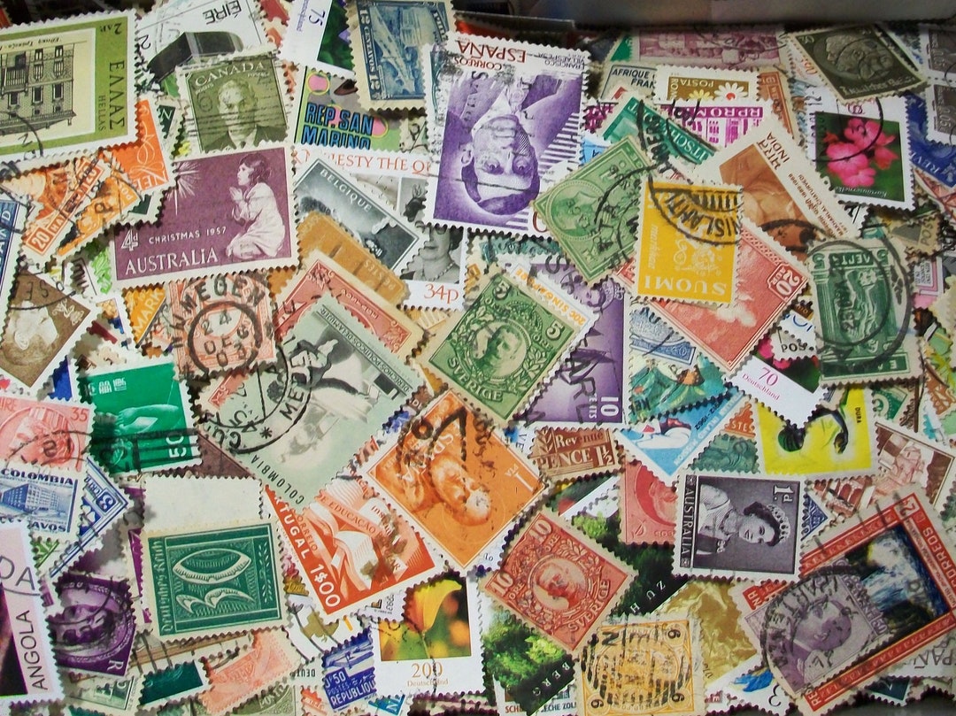 300 World Wide International Postage Stamps, off Paper - Etsy