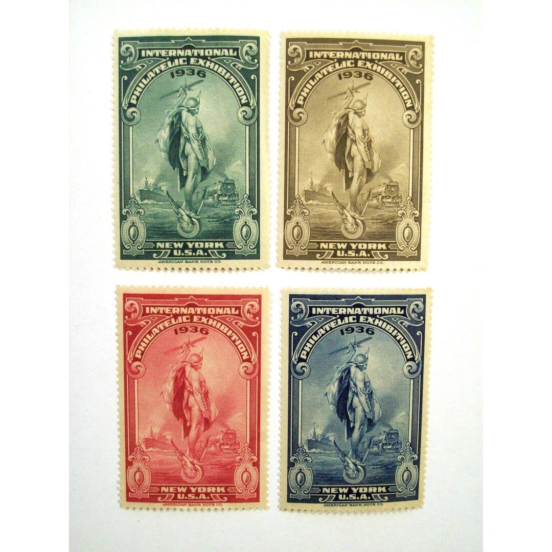 1936 International Philatelic Exhibition, New York, Cinderella Poster ...