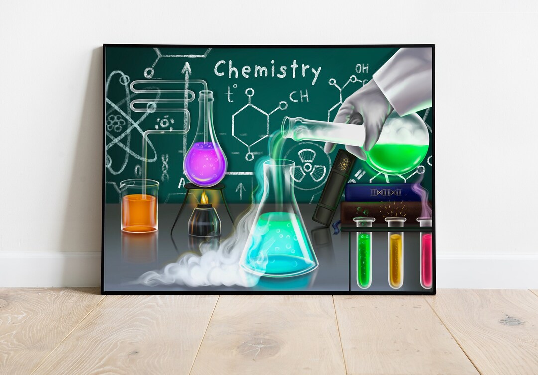 Digital Artwork, Digital File, Chemistry Poster, Wallpaper ...