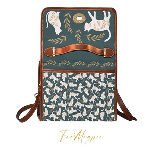 White Cats Satchel Bag - Etsy