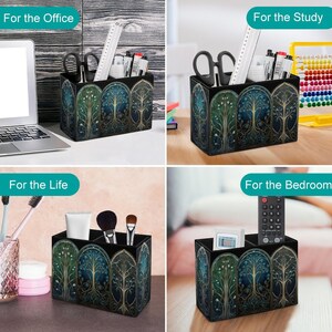 Tree of Life Desk Tidy Stained Glass Church Pen Holder Witchy Gothic ...