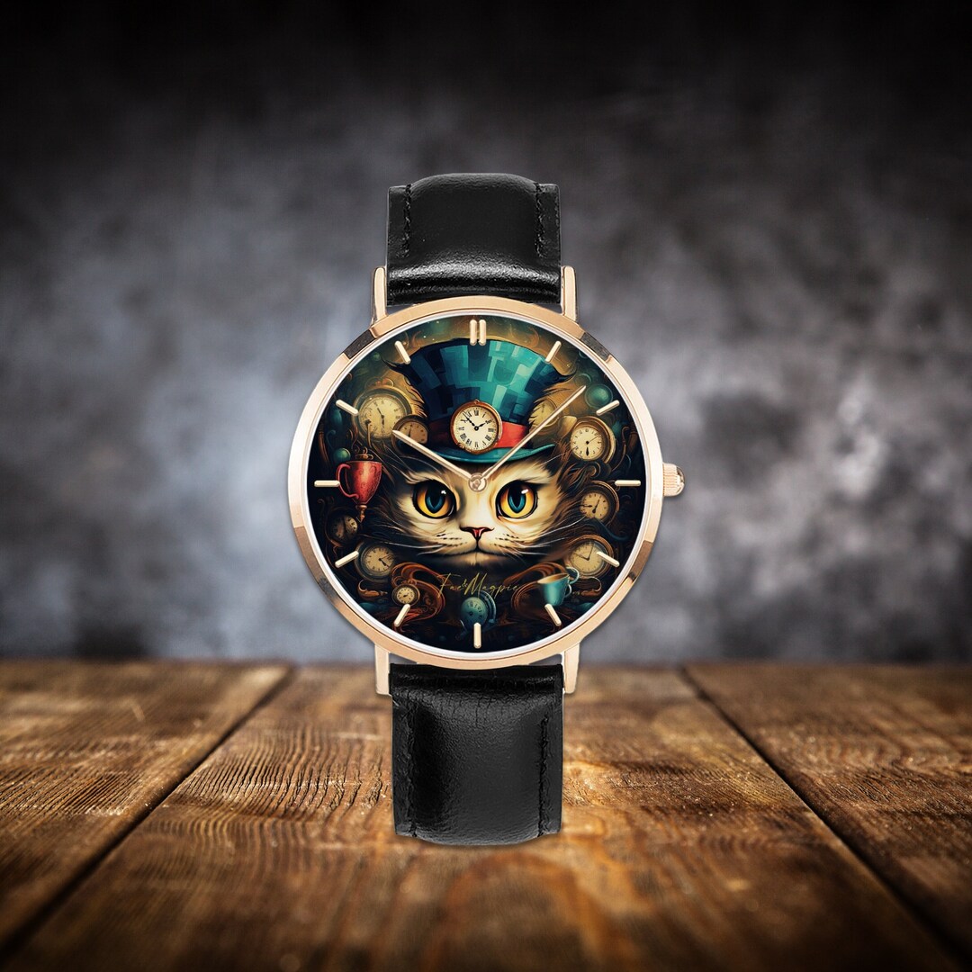 Cheshire Cat Watch, Fantasy Alice in Wonderland Watch, Unisex Watch ...