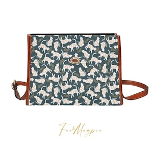 White Cats Satchel Bag - Etsy