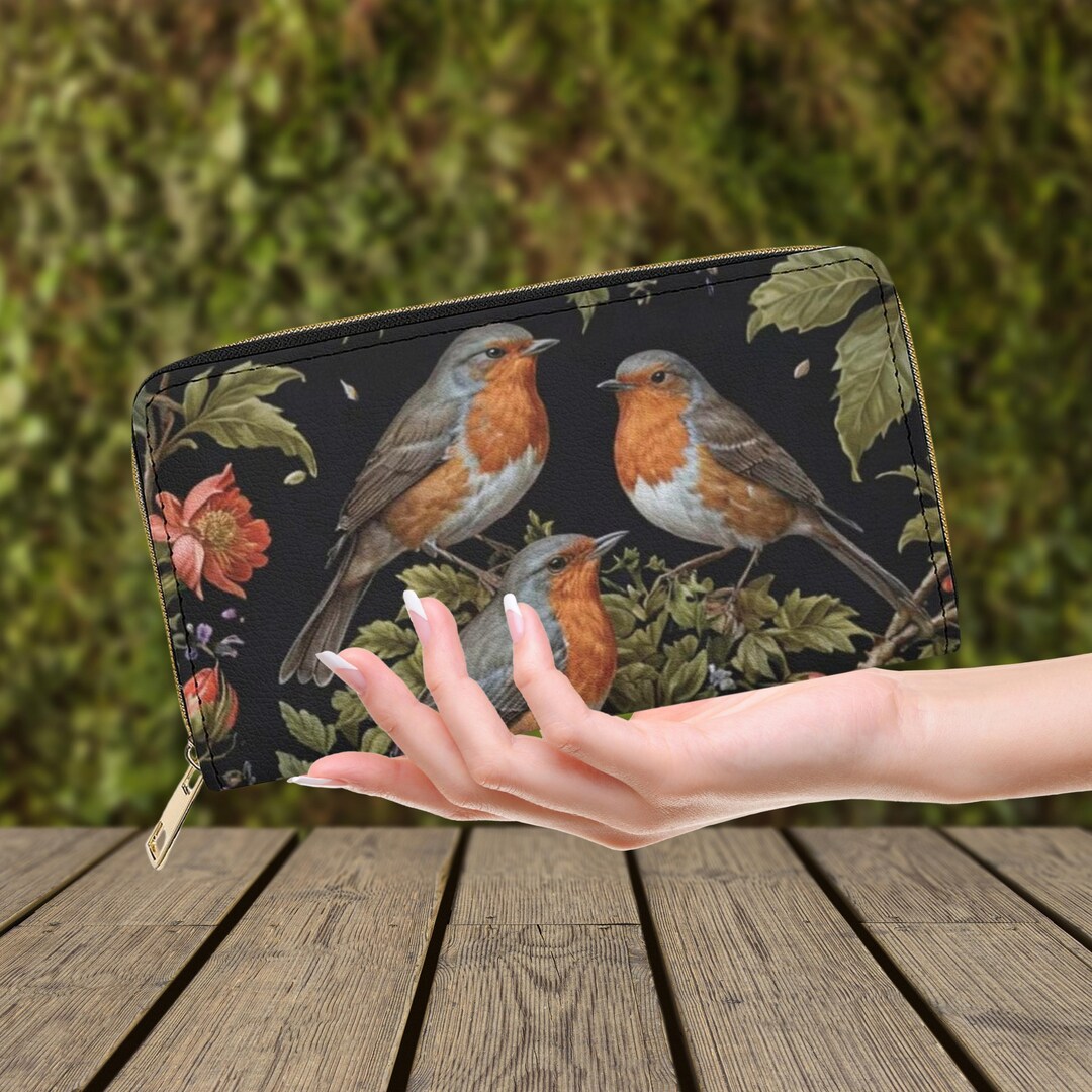 Robin Cottagecore Wallet: Vintage Robin Clutch Purse, Bird Lover Gift ...