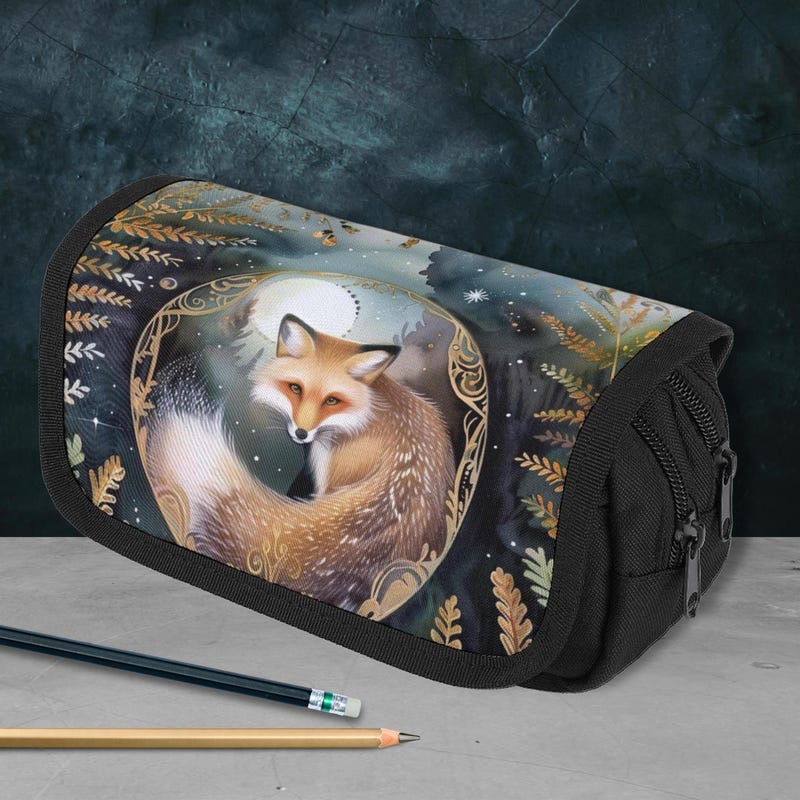 Fox Pencil Case - Etsy
