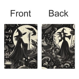 Witches Gothic Planner Cover & Insert Pages, Ring Binder Notebook A5 ...