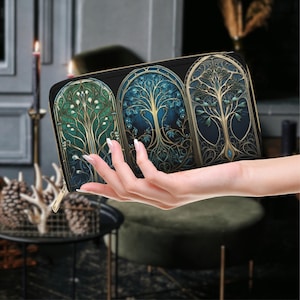 Tree of Life Purse Stained Glass Satchel Bag, Gothic Handbag Witchy ...