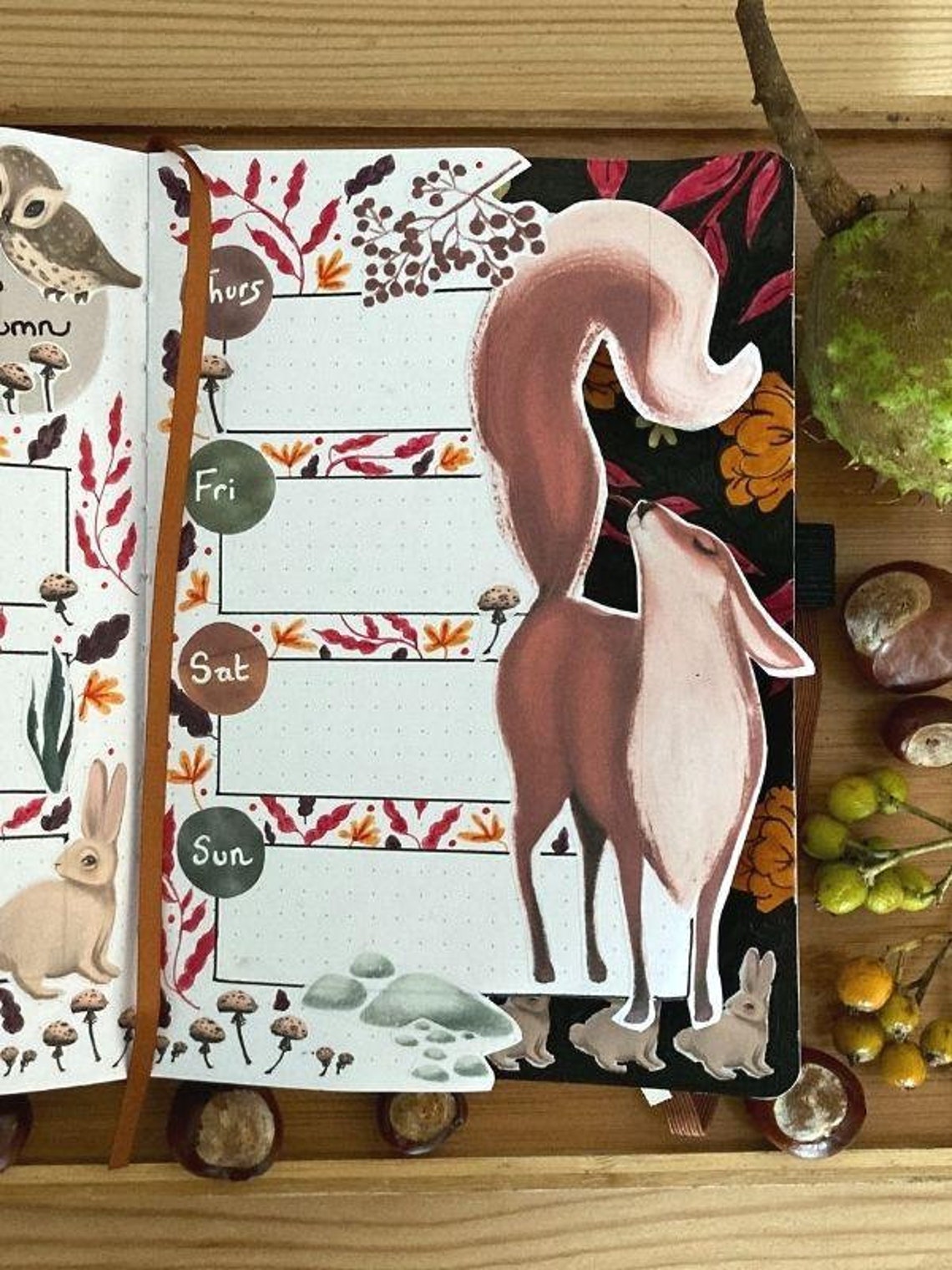 Printable Woodland Sticker Sheets Planner Stickers BUJO - Etsy