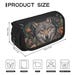 Grey Wolf Floral Stationary Pencil Pouch, Wolf Pencil Case, Nature ...