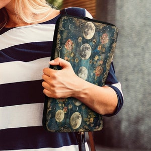 Moon Phase Witchy Laptop Sleeve, Cottagecore Laptop Case iPad Tablet ...