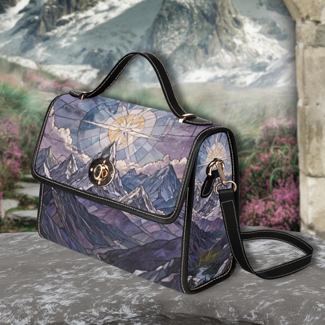 Velaris Mountains Satchel Bag, Fantasy Top Handle Shoulder Bag, Acotar ...