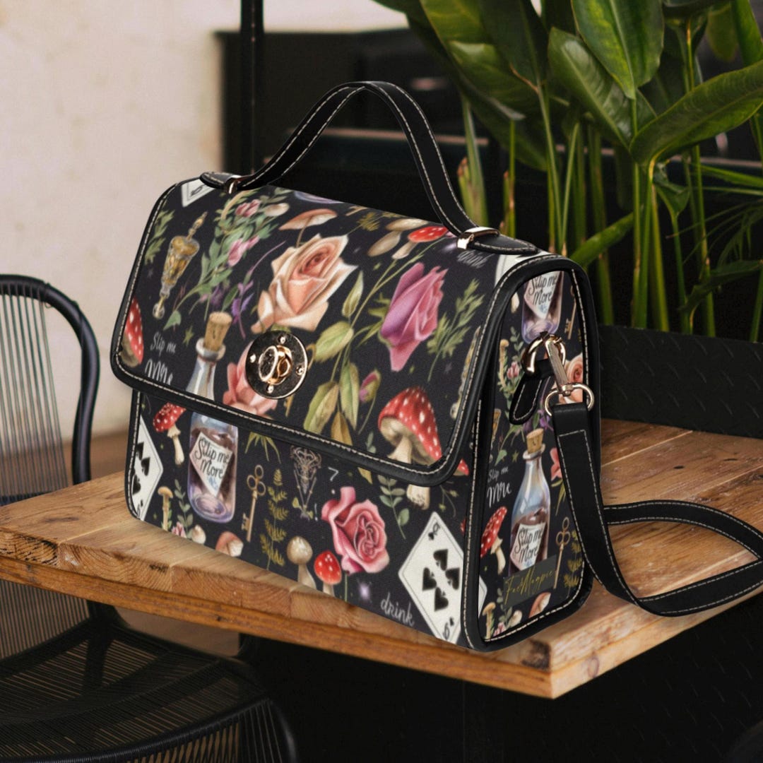 Wonderland Satchel Bag, Alice in Wonderland Purse, Fantasy Magical Bag ...