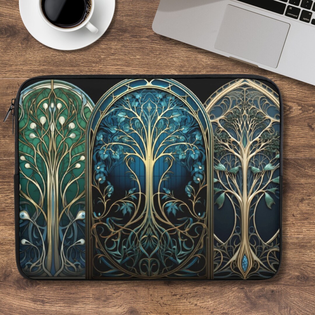 Tree of Life Laptop Sleeve Stained Glass Laptop Travel Case Boho Hippie ...