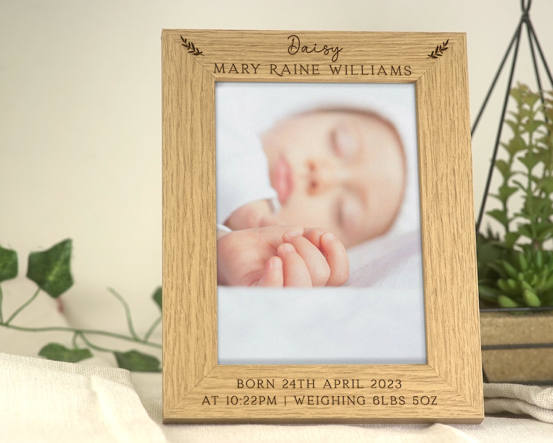 Baby Birth Gift | Personalised Birth Details Gift for New Baby, Baby ...